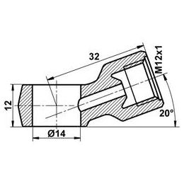 ATE Ringstutzen, Rohrleitung 03352106001 f&uuml;r STEYR MAN MERCEDES-BENZ