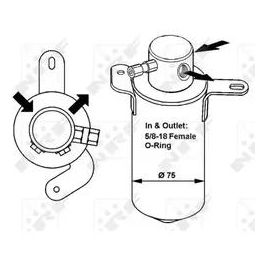 NRF Trockner, Klimaanlage 33166 f&uuml;r MERCEDES-BENZ