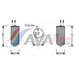 AVA QUALITY COOLING Trockner, Klimaanlage sud090 f&uuml;r SUBARU