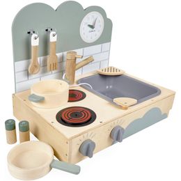Spielk&uuml;che Eichhorn "kleine Tischk&uuml;che", beige (natur), Spielk&uuml;chen, KinderB:40cm H:31cm T:35cm, Holz, Kunststoff, MDF, B:40cm H:31cm T:35cm