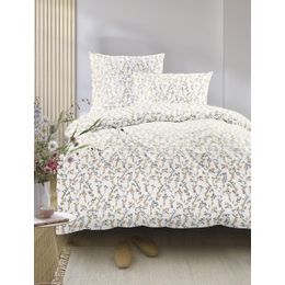 Bettw&auml;sche Irisette "Easy 8665", gelb, B/L: 135cm x 200cm, 1 Stk., 1 Stk., Seersucker, B/L: 80cm x 80cm, 2, Seersucker, Obermaterial: 100% Baumwolle, Bettw&auml;sche, Bettw&auml;sche, k&uuml;hlend und atmungsaktiv, pflegeleicht und b&uuml;gelfrei