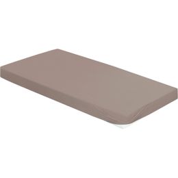 Spannbettlaken Bierbaum "Jersey", grau (stein), 1 Stk., Jersey, 180-200x200-220 30cm, Jersey, Obermaterial: 95% Baumwolle, 5% Elasthan, Bettlaken, Spannbettlaken, 95 % Baumwolle und 5 % Elasthan f&uuml;r optimale Weichheit und Dehnbarkeit