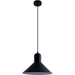 Paco Home Pendelleuchte "CLAIRE", schwarz, 1, &Oslash; 34,7cm H: 24cm, Leuchten, H&auml;ngelampe Esszimmer K&uuml;chenlampe H&auml;ngend Esstischlampe Matt E27, Pendelleuchte