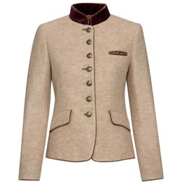 Reitmayer Stehkragenjacke Beige/Rot (Gr&ouml;&szlig;e: 34)