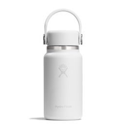 Thermoflasche Hydro Flask "Hydroflask 200 ML MICRO HYDRO", wei&szlig;, H:6,5cm, Edelstahl, Kunststoff, Trinkflaschen, Thermoflasche, Tempshield Doppelwand-Vakuumisolierung