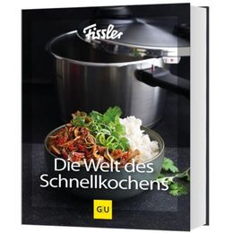 Kochbuch Fissler "Die Welt des Schnellkochens", schwarz, B:22cm H:2,6cm, B&uuml;cher, Kochen mit dem Schnellkochtopf