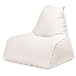 Sitzsack MAGMA HEIMTEX "Jazz WOOLLY", beige (natur), B:70cm H:70cm, Bezug: 100% Polyester, Sitzs&auml;cke, Sitzsack