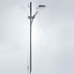 Hansgrohe Raindance Select E Brausegarnitur mit Stange und Ablage, 3 Strahlarten, 26623400,