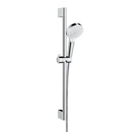 Hansgrohe Crometta Brausegarnitur mit Stange, 2 Strahlarten, 26555400,