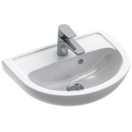 Villeroy & Boch Villeroy & Boch Handwaschbecken Saval 2.0 450x340mm f&uuml;r 1-Loch Armatur geeignet mit &Uuml;berlauf Weiss 7G124501
