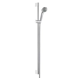 Hansgrohe Crometta 85 Brausegarnitur mit Stange, 3 Strahlarten, 27766000,