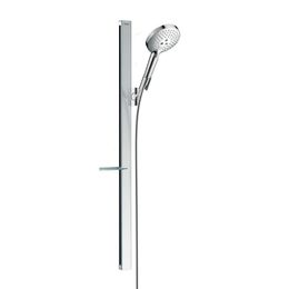 Hansgrohe Raindance Select S Brausegarnitur mit Stange und Ablage, 3 Strahlarten, 27649000,
