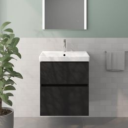 evineo ineo5 evo Unterschrank B: 58 cm, 2 Ausz&uuml;gen, mit Griffmulde, f&uuml;r Villeroy & Boch Avento; Collaro & Subway 3.0 Waschtisch,, BE0723BM,