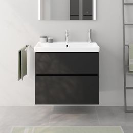evineo ineo5 evo Unterschrank B: 78 cm, 2 Ausz&uuml;gen, mit Griffmulde, f&uuml;r Villeroy & Boch Avento; Collaro & Subway 3.0 Waschtisch,, BE0724BM,