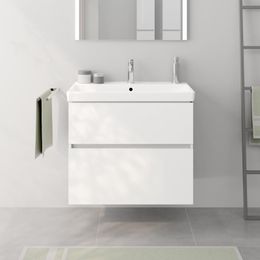 evineo ineo5 evo Unterschrank B: 78 cm, 2 Ausz&uuml;gen, mit Griffmulde, f&uuml;r Villeroy & Boch Avento; Collaro & Subway 3.0 Waschtisch,, BE0724WM,