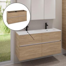 evineo ineo5 evo Unterschrank B: 120 cm, mit 4 Ausz&uuml;gen, mit Griffmulde, BE0960OA,