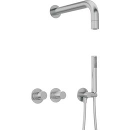Neuesbad Serie 600 horizontale Unterputz Dusch-Set mit starrem Duschkopf Neuesbad Serie 600 Hexa NB1DENHS_F0XK1