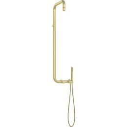 Neuesbad Serie 600 Hexa Duschsystem, gold geb&uuml;rstet NB1DENHS_R4XM1