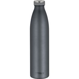 Isolierflasche THERMOCAF&Eacute; "TC BOTTLE, aus doppelwandigem Edelstahl, sp&uuml;lmaschinenfest", graphite grau mat, H:31,2cm, Edelstahl, Kunststoff, Silikon, Trinkflaschen, Isolierflasche, gummierter Drehverschluss, absolut dicht bei Kohlens&auml;ure