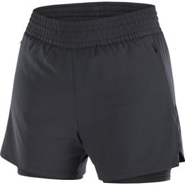 Salomon CORE 2in1 Funktionsshorts Damen - Gr&ouml;&szlig;e XL - schwarz