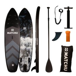 MATCHU Stand Up Paddle Aqua Camo - SUP Board - aufblasbares Surfbrett 10''6