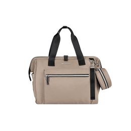 Kikkaboo Wickeltasche Maxi mit Wickelunterlage, kleine Tasche, Rei&szlig;verschluss braun