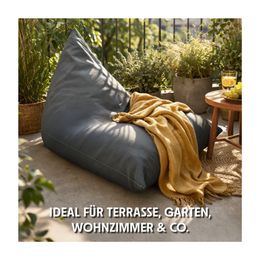 URBANARA Sitzsack 320l grau Basic-Outdoor Triangle