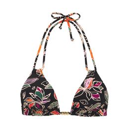 BUFFALO Bikini Top female size 85 Cream / Green / Orange / Black