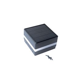 Home Deluxe Pfostenabdeckung mit Solar LED Beleuchtung CALLUX COVER - 1er Set