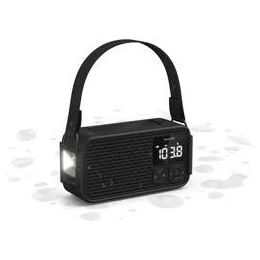 Philips Notfallradio "TAR3500/00", schwarz, B:18,6cm H:10,3cm T:7,7cm, Radios, Kurbelradio, LED-Leuchte, lauter SOS-Alarm + Blinkleuchte,USB-C, USB-A