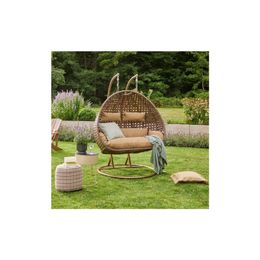 Home Deluxe Polyrattan H&auml;ngesessel &laquo;Twin&raquo; versch. Farben