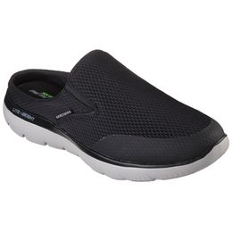 Clog Skechers "SUMMITS", Herren, Gr. 43, schwarz-wei&szlig; (schwarz, wei&szlig;), Textil, Schuhe Sommerschuh, Sommerschuh, Schlappen, Urlaub, im sportiven Look