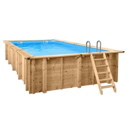 Holzpool - Set Evolution Rechteck 210 x 210 x 78 cm Evolution Basic Set