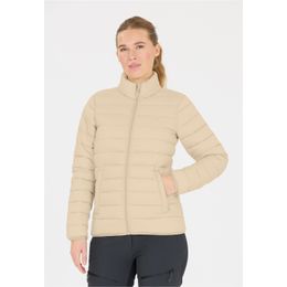 Outdoorjacke WHISTLER "Arubi", Damen, Gr. 40, beige, 100% Polyamid, kariert, normal, hoch geschlossener Ausschnitt, Jacken Outdoorjacke, mit leichter F&uuml;llung
