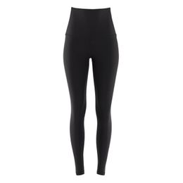 Leggings WINSHAPE "Functional Comfort HWL112C", Damen, Gr. M, Normalgr&ouml;&szlig;en, schwarz, 85% Polyester, 15% Elasthan, Hosen Leggings, Bauch-Weg-Effekt durch High Waist-Bund