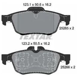 TEXTAR Bremsbelagsatz, Scheibenbremse 2526501 f&uuml;r SAMSUNG