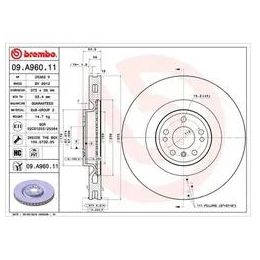 MAGNETI MARELLI Bremsscheibe 360406122501 Innenbel&uuml;ftet-Bel&uuml;ftung mit tropfenf&ouml;rmigen Fl&uuml;geln 375mm 36mm f&uuml;r MERCEDES-BENZ