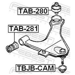 FEBEST Manschette, Trag-/F&uuml;hrungsgelenk tbjbcam Vorderachse unten f&uuml;r TOYOTA DAIHATSU