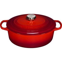 Le Creuset Signature Br&auml;ter oval 29 cm kirschrot