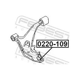 FEBEST Trag-/F&uuml;hrungsgelenk 0220109 Vorderachse unten f&uuml;r NISSAN