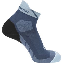Sportsocken Salomon "SPEEDCROSS ANKLE", Herren, Gr. XL (45/47), poseidon, tourmaline, Obermaterial: 47% Wolle, 41% Polyamid, 9% Polypropylen, 3% Elasthan, Socken Sportsocken