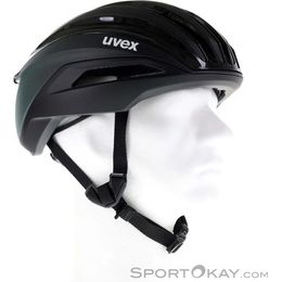 Uvex Surge Aero Mips Rennrad-Helm black-sage green matt 59-61 cm