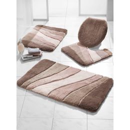 Badematte Meusch Gr. 7, grau (taupe), rechteckig (80cm x 150cm ) WC-Vorleger rechteckig, 1 Stk., Badematten, Badematte