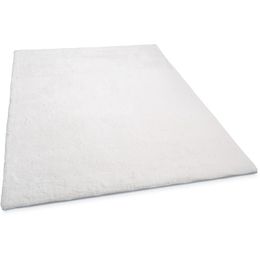 Gino Falcone Fellteppich &raquo;Kuschelteppich Chiara&laquo; rechteckig 30 mm H&ouml;he Kunstfell, Kaninchenfell-Haptik, besonders weicher Langflor wei&szlig; Polyester B : 40cm 1 Stk., 