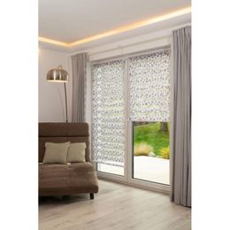 K-home Doppelrollo &raquo;Delphi&laquo; Lichtschutz ohne Bohren im Fixma&szlig; grau Polyester 150cm, 35cm