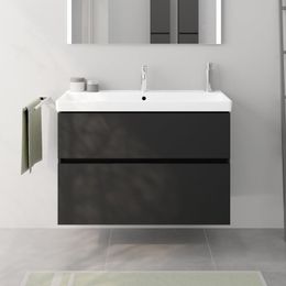 evineo ineo5 evo Unterschrank B: 98 cm, 2 Ausz&uuml;gen, mit Griffmulde, f&uuml;r Villeroy & Boch Avento; Collaro & Subway 3.0 Waschtisch,, BE0725BM,
