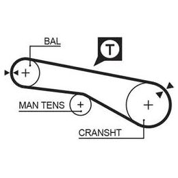 GATES Zahnriemen 5257xs f&uuml;r CHERY EMGRAND ZHONGXING (ZX AUTO) HYUNDAI KIA SHUANGHUAN HAVAL SPERANZA RAM MITSUBISHI ZHONGHUA (BRILLIANCE) GOLDEN DRAGO