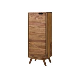 Badschrank Sheesham 50x35x128 natur sandgestrahlt MALM&Ouml; 2 #260
