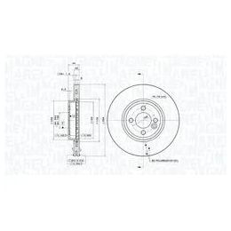 MAGNETI MARELLI Bremsscheibe 360406069300 Innenbel&uuml;ftet-Bel&uuml;ftung mit tropfenf&ouml;rmigen Fl&uuml;geln 294mm 22mm f&uuml;r BMW MINI