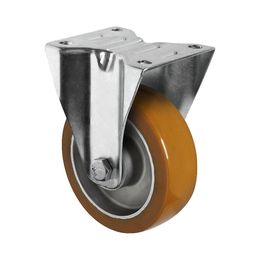 PU-Reifen natur, auf Alu-Felge, Rad-&Oslash; x Breite 100 x 40 mm, ab 2 Stk, Bockrolle kaiserkraft